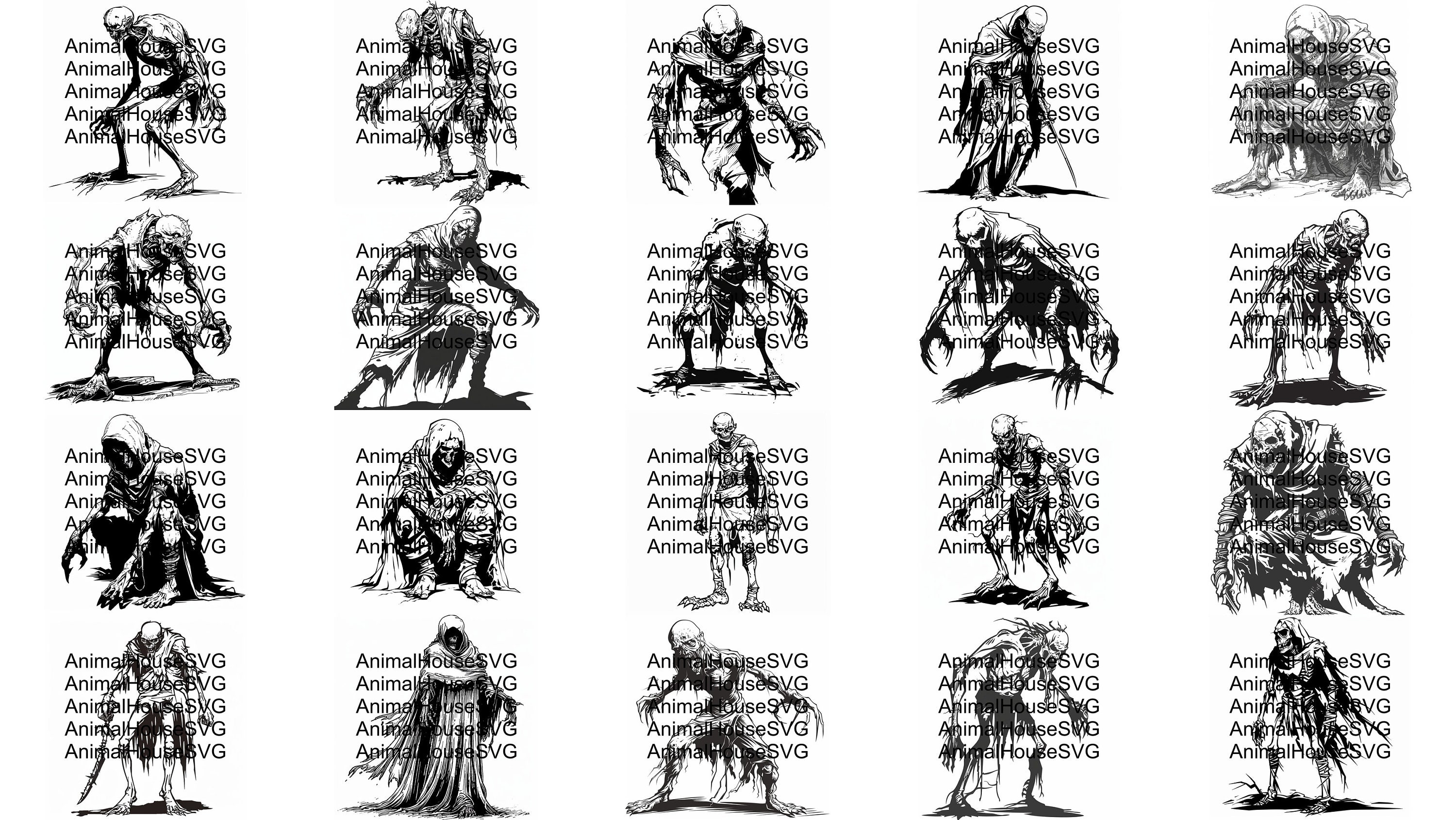 Ghoul SVG Pack: 48 Unique Horror Designs (digital Download) - Etsy