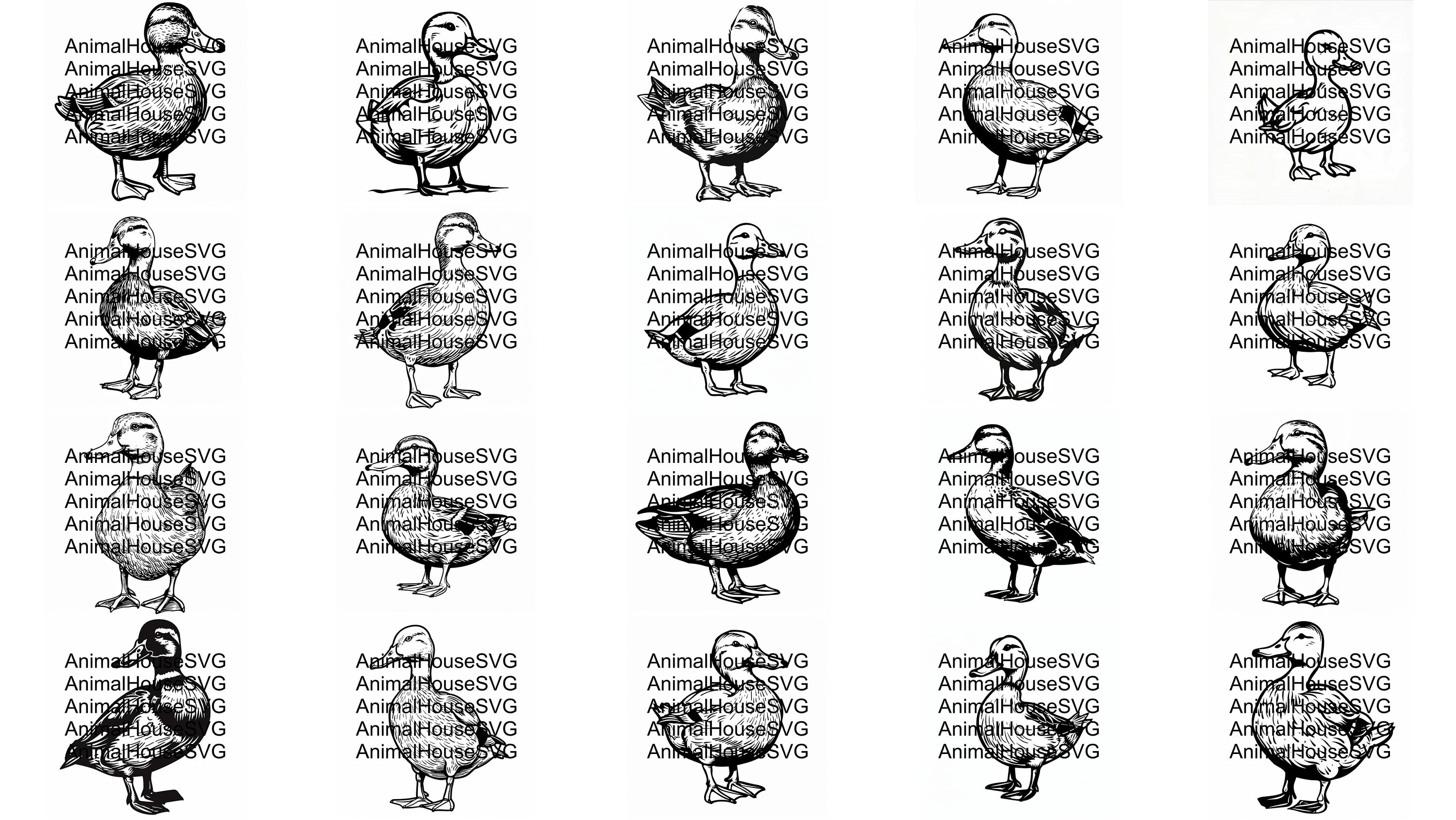 Duck SVG Bundle: 112 Unique Designs for Cricut, CNC (digital Download ...