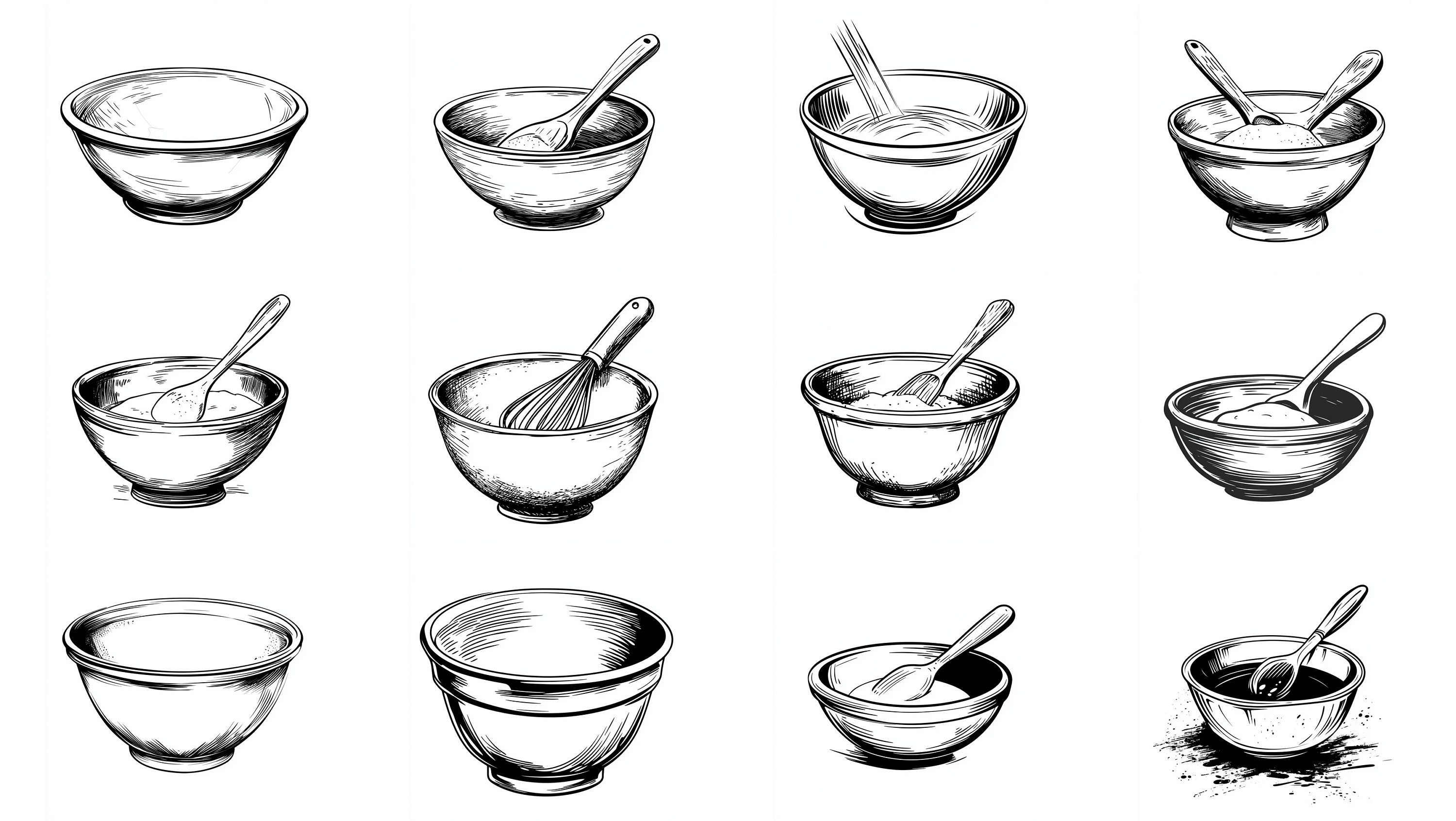 Mixing Bowls SVG Pack: 124 Crafting Designs (digital Download) - Etsy