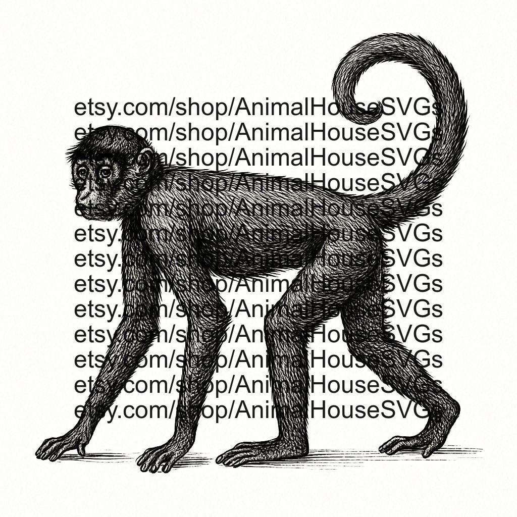 Spider Monkey SVG Bundle: 25 Laser Cut Designs for Cricut, CNC - Etsy