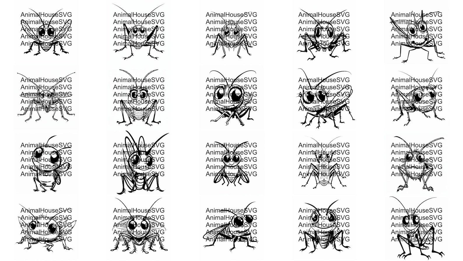 Cute Cricket SVG Pack 92 Unique Designs. Cute Cricket SVG, Cute Cricket ...