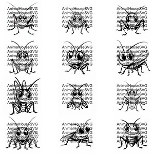 Cute Cricket SVG Pack 92 Unique Designs. Cute Cricket SVG, Cute Cricket ...