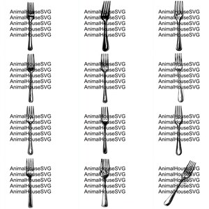 Fork SVG Pack 100 Designs. Fork SVG, Fork PNG, Laser Svg, Fork, Clip ...