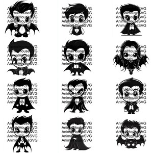 Cute Vampire SVG Pack 113 Designs. Cute Vampire SVG, Cute Vampire PNG ...