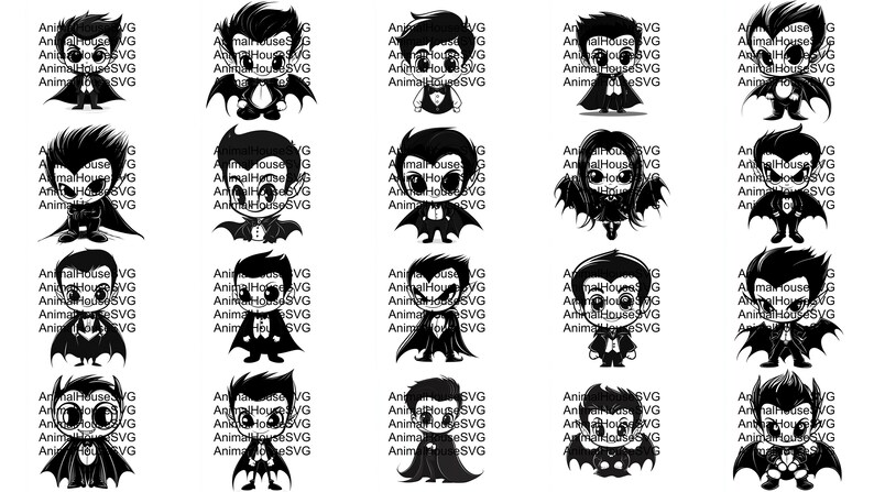 Cute Vampire SVG Pack 113 Designs. Cute Vampire SVG, Cute Vampire PNG ...