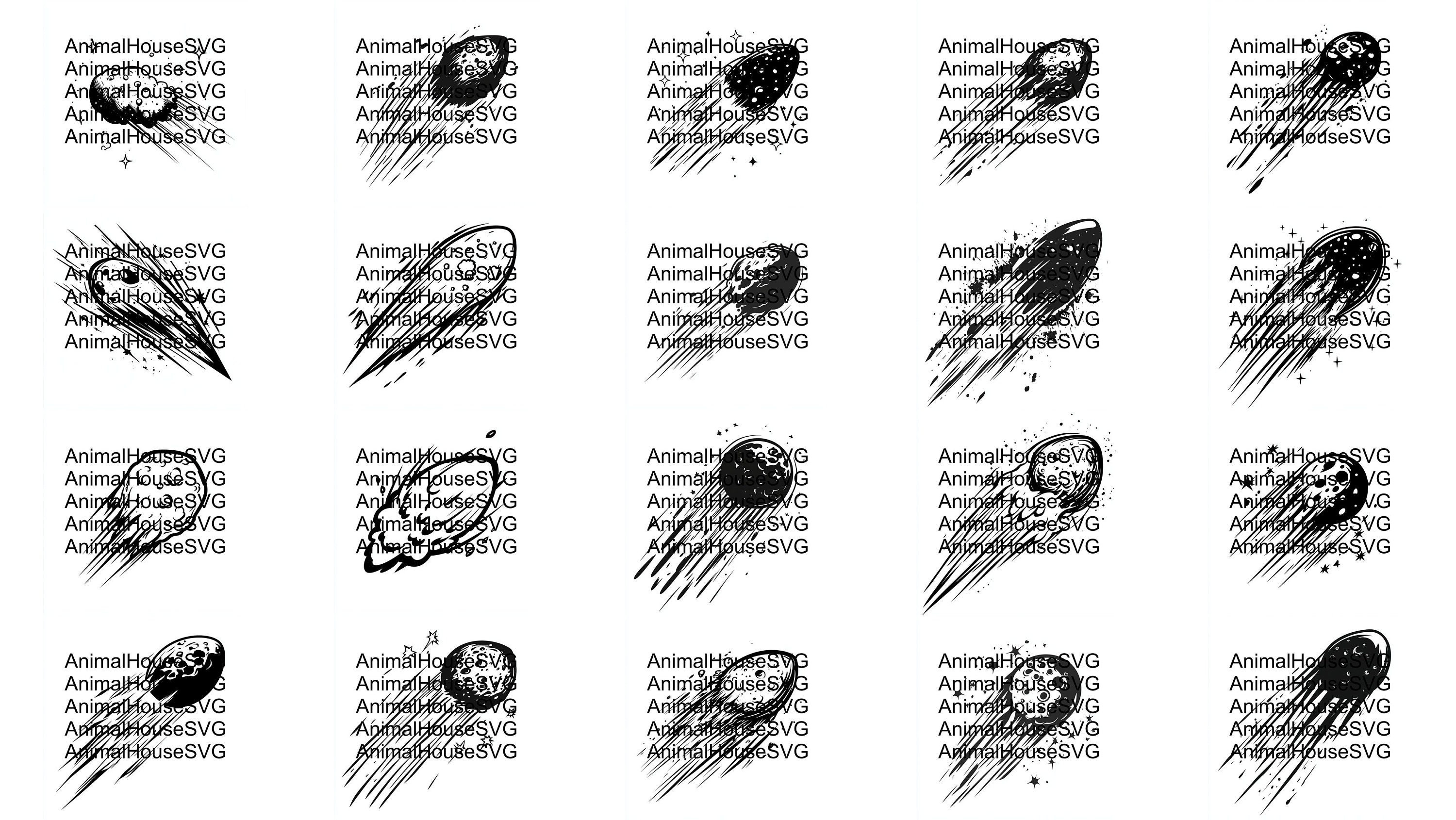 Meteor SVG Pack 116 Designs. Meteor SVG, Meteor PNG, Laser Svg, Meteor ...