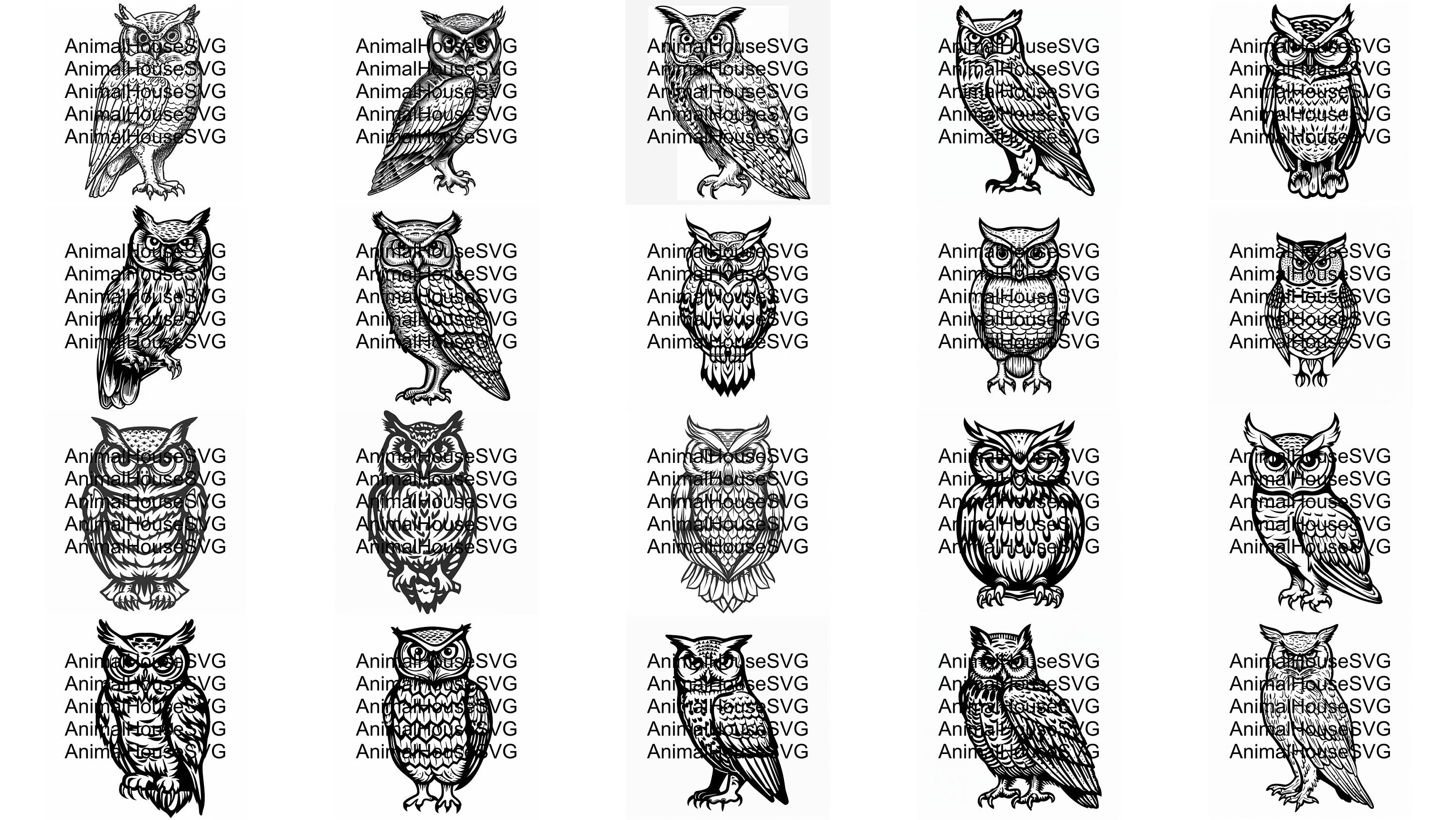 Owl SVG Bundle: 112 Unique Designs for Cricut, CNC (digital Download ...