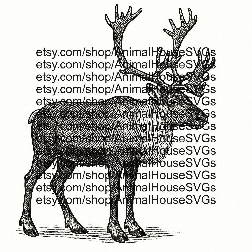 Caribou SVG Bundle: 55 Laser Cut Designs for Cricut, CNC, Glowforge - Etsy