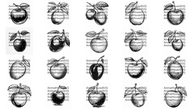 Plum SVG Pack 124 Designs. Plum SVG, Plum, Cricut SVG, Fruit, Lasercut ...