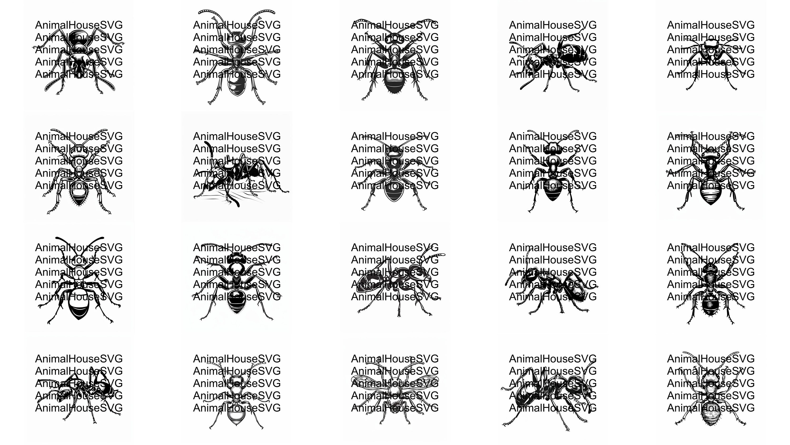 Ant SVG Pack: 104 Insect Designs (digital Download) - Etsy