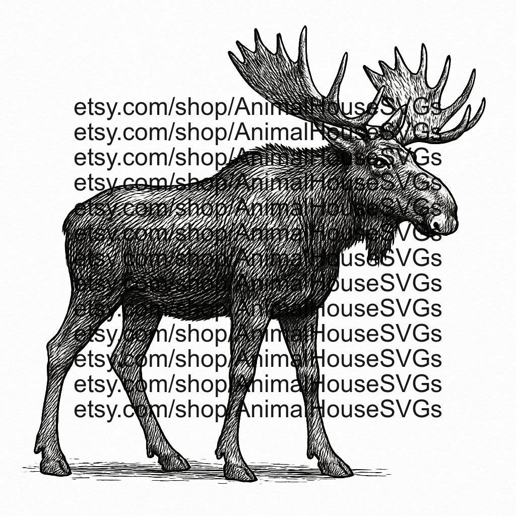 Moose SVG Bundle: 25 Laser Cut Designs for Cricut, CNC, Glowforge - Etsy