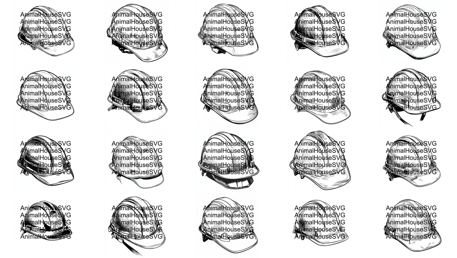 Hard Hat SVG Pack 96 Designs. Hard Hat SVG, Hard Hat PNG, Laser Svg ...