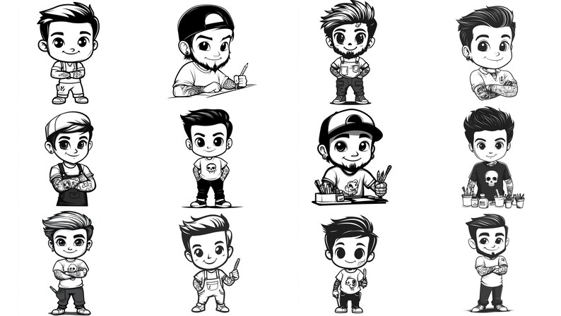 Tattoo Artist SVG Pack 107 Designs. Tattoo Artist SVG, Tattoo Artist ...
