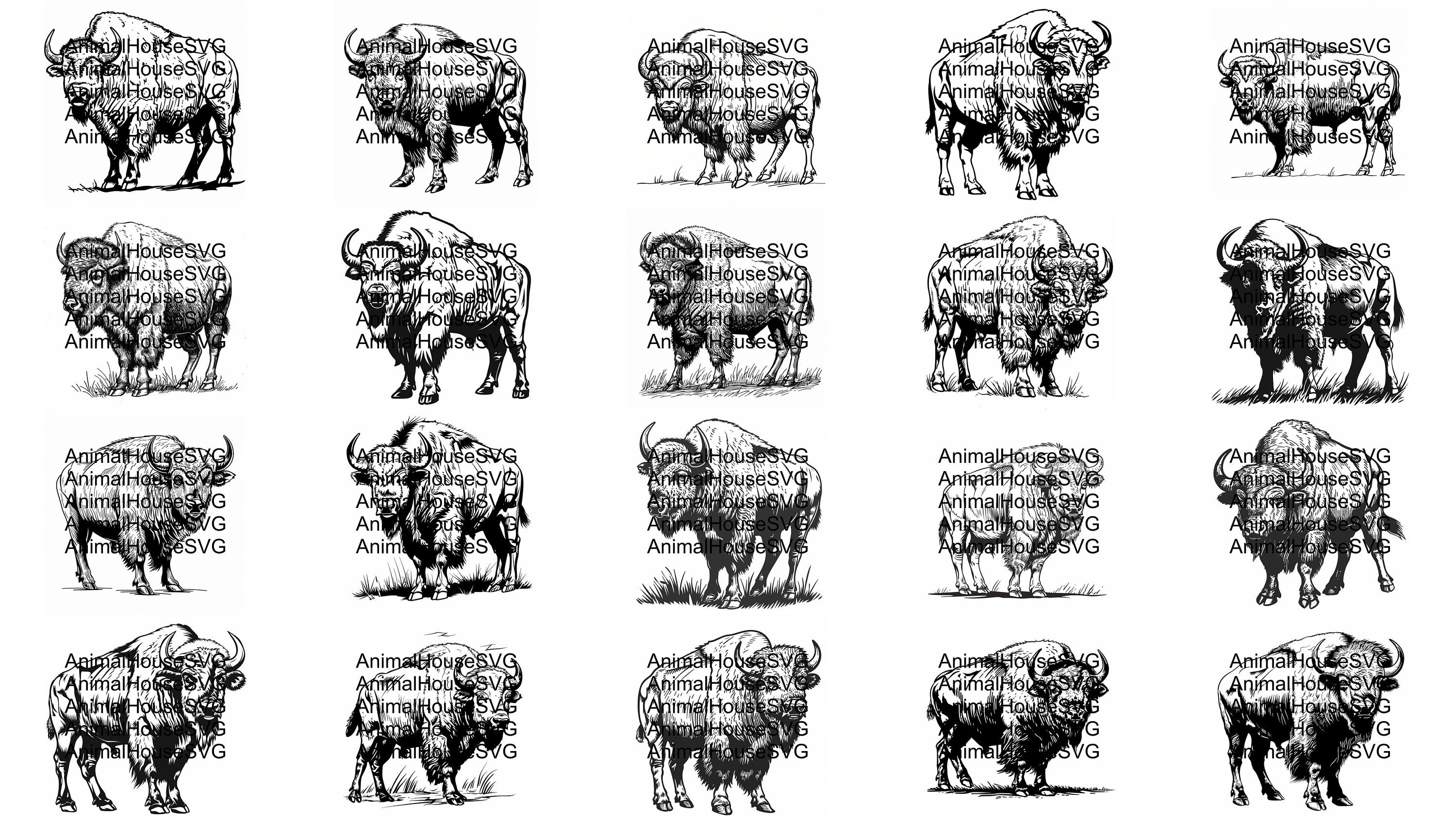 Buffalo SVG Pack 100+ Unique Designs. SVG, JPG, Cricut Svg, Cnc ...
