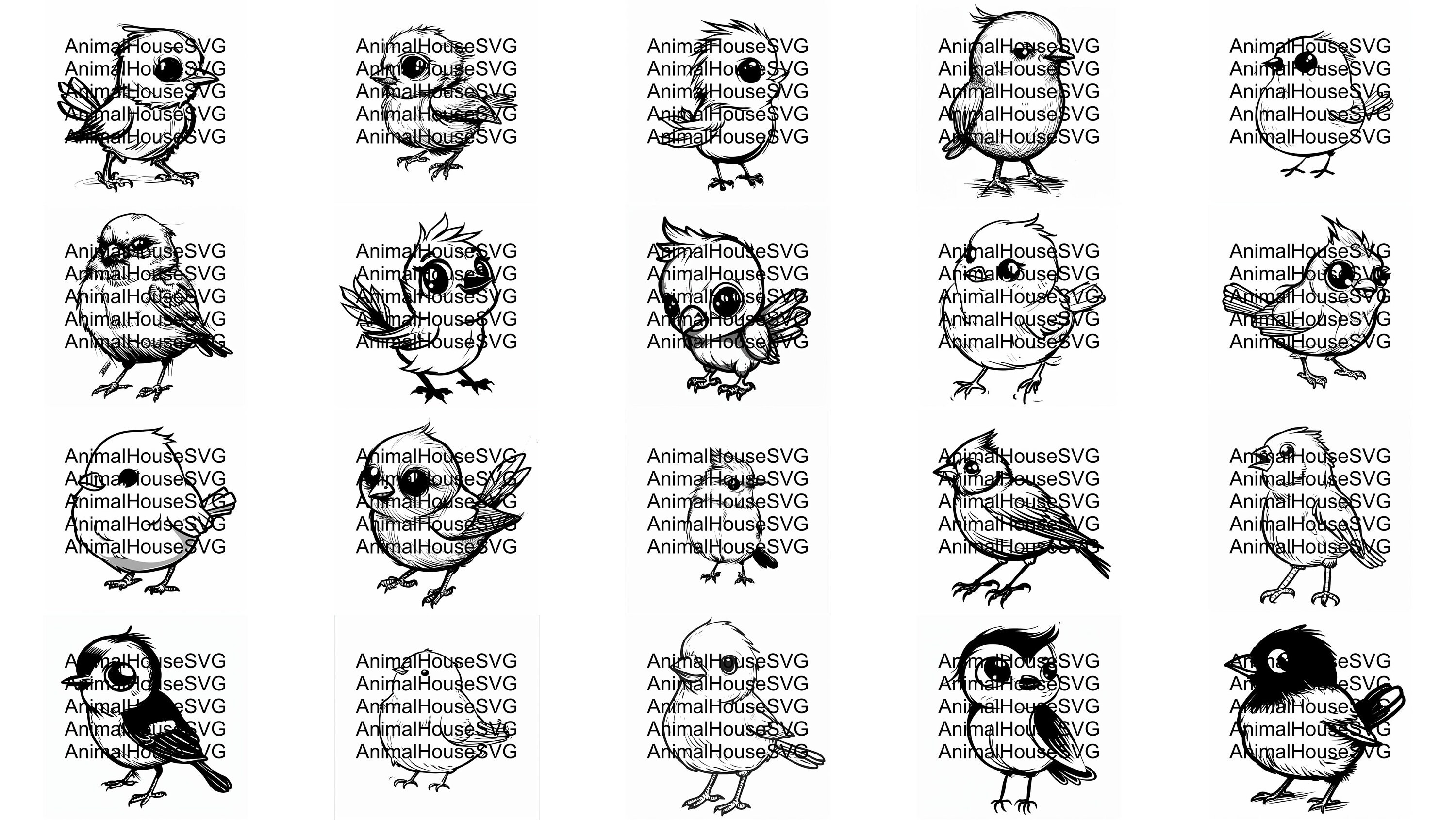 Cute Birds SVG Pack 169 Unique Designs. SVG, JPG,, Cricut Svg, Cnc ...