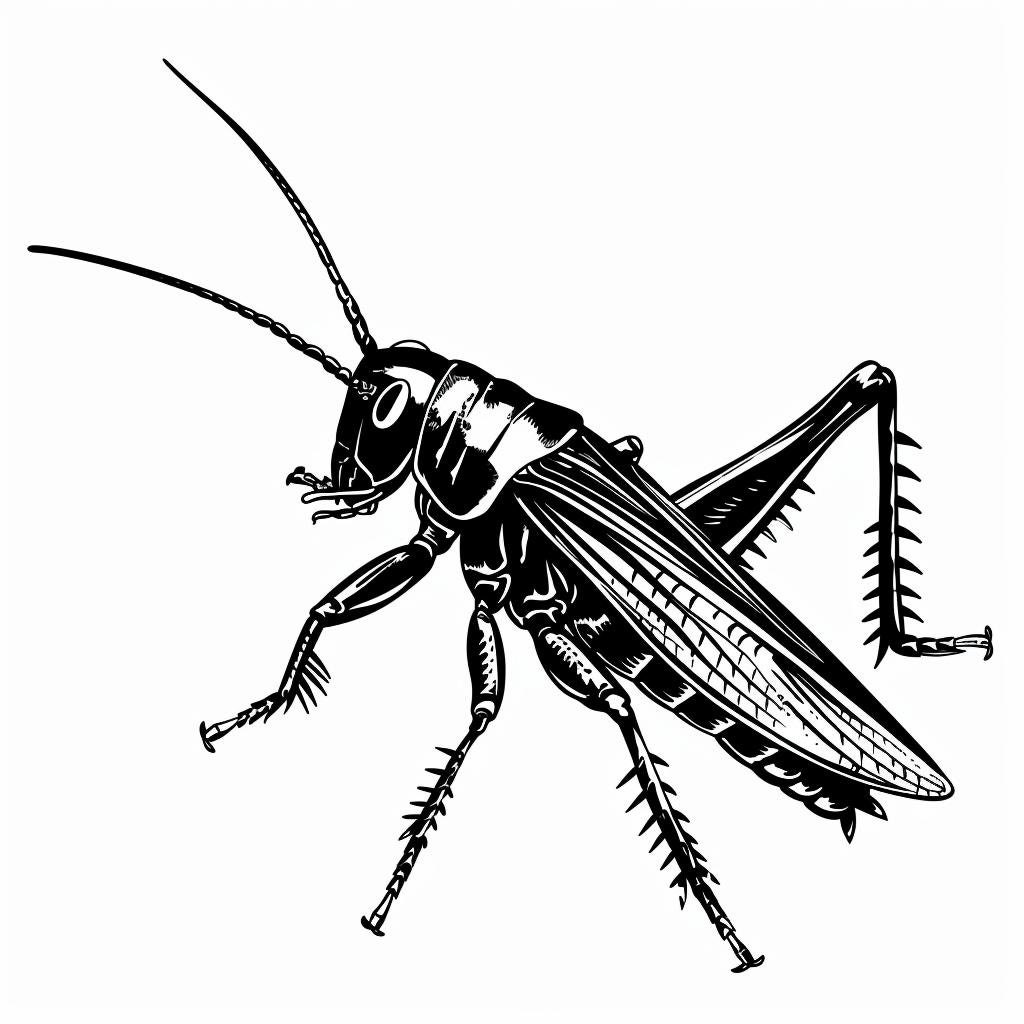 Cricket SVG Pack: 92 Unique Insect Designs (digital Download) - Etsy