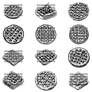 Waffle SVG Bundle: 116 Unique Designs (digital Download) - Etsy