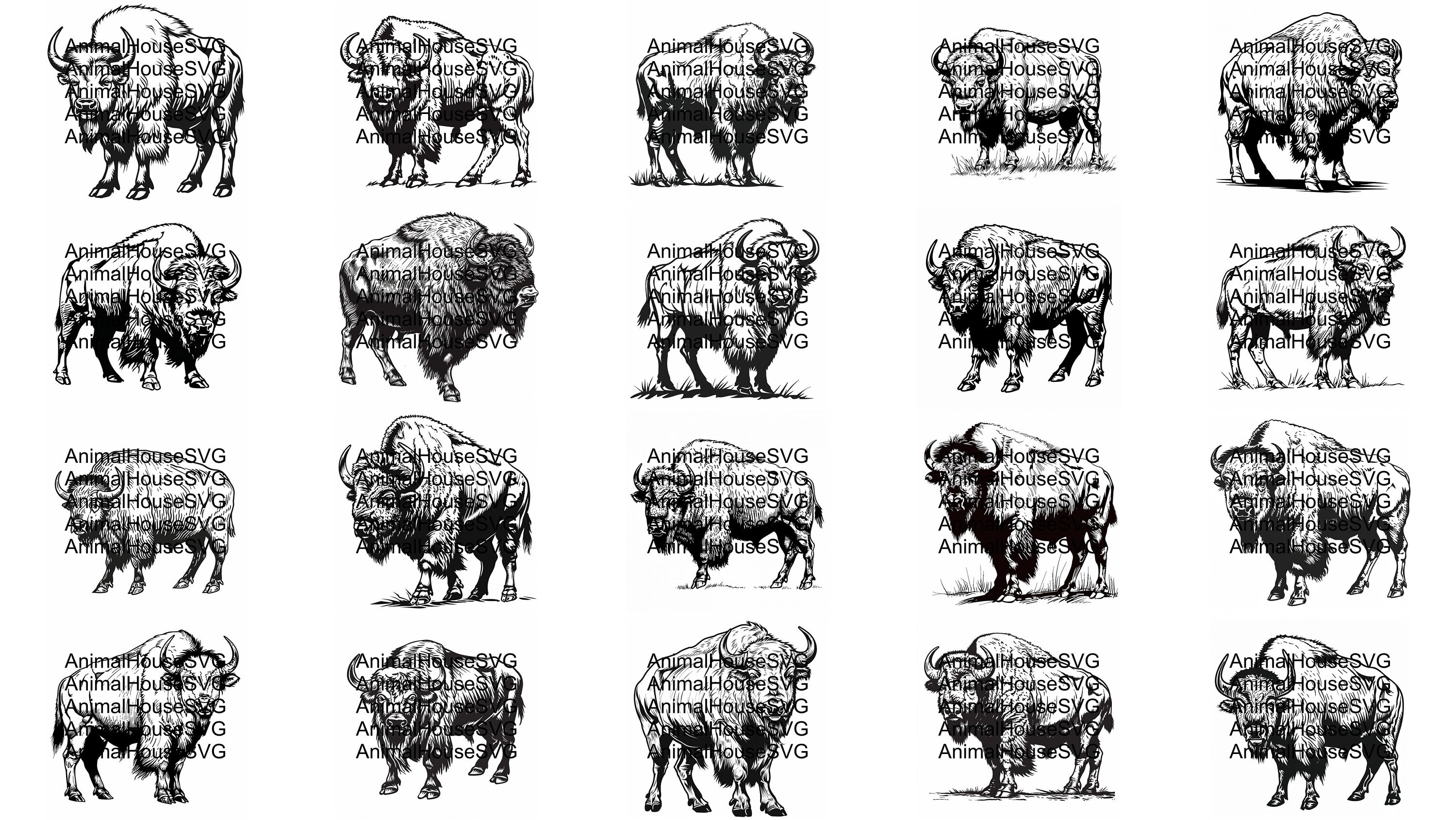 Buffalo SVG Pack 100+ Unique Designs. SVG, JPG, Cricut Svg, Cnc ...