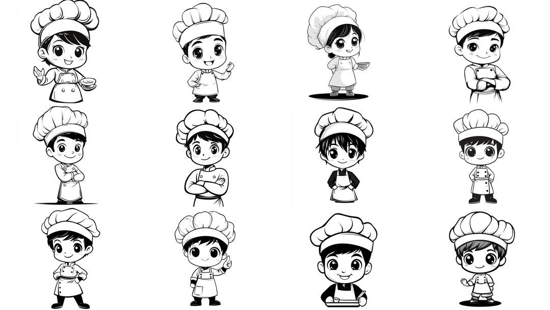 Chef SVG Clipart Bundle: 99 Unique Designs (digital Download) - Etsy