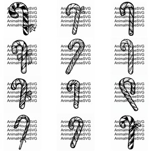 Candy Cane SVG Pack: 100 Christmas Designs (digital Download) - Etsy