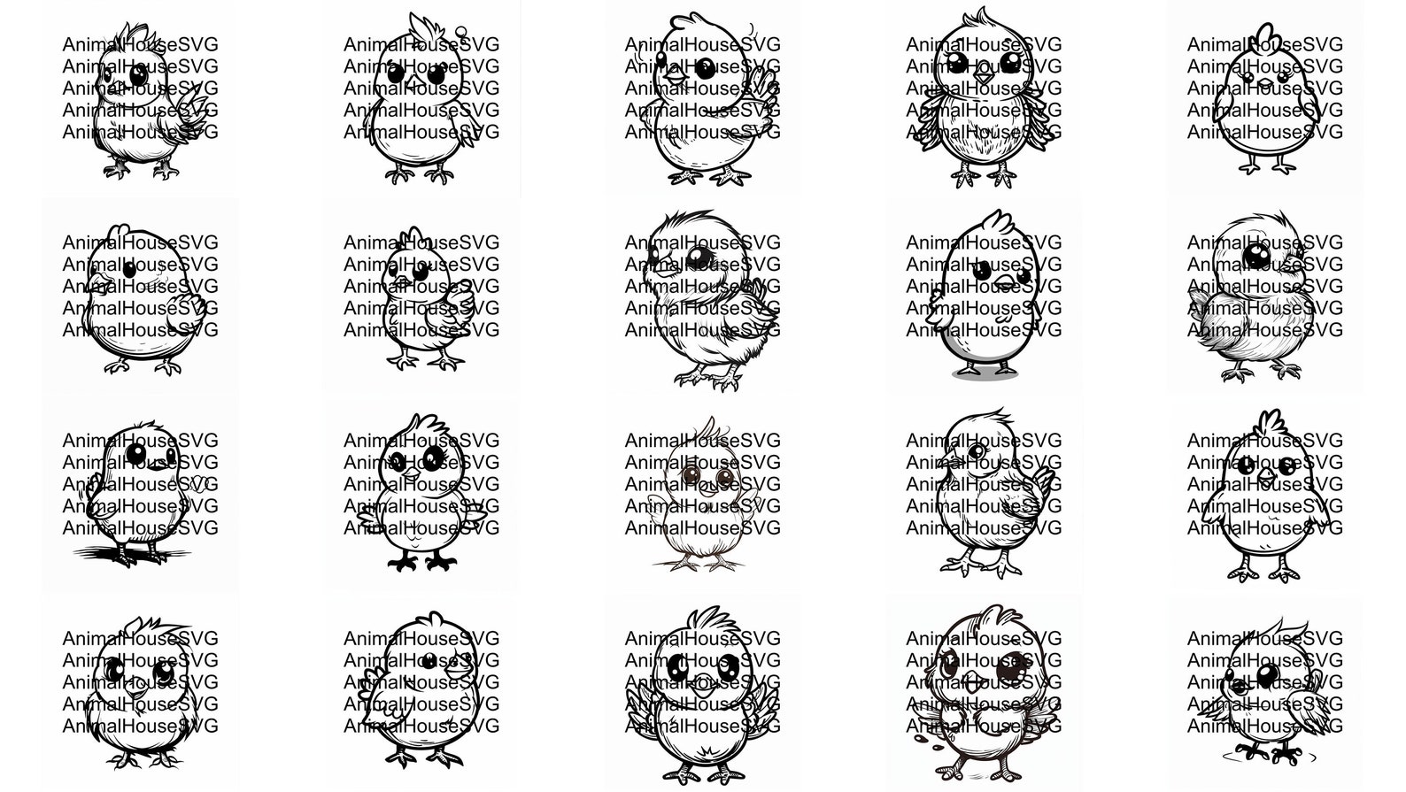 Cute Chicken SVG Pack 116 Designs. Cute Chicken SVG, Cute Chicken PNG ...