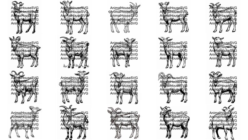 Goat SVG Pack 100+ Unique Designs. SVG, JPG, Cricut Svg, Cnc, Lasercut ...