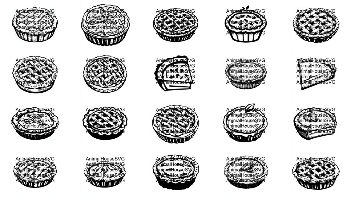 Pie SVG Pack 220 Designs. Pie SVG, Pie PNG, Laser Svg, Pie, Clip Art ...