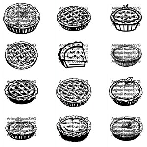 Pie SVG Pack: 220 Unique Designs (digital Download) - Etsy