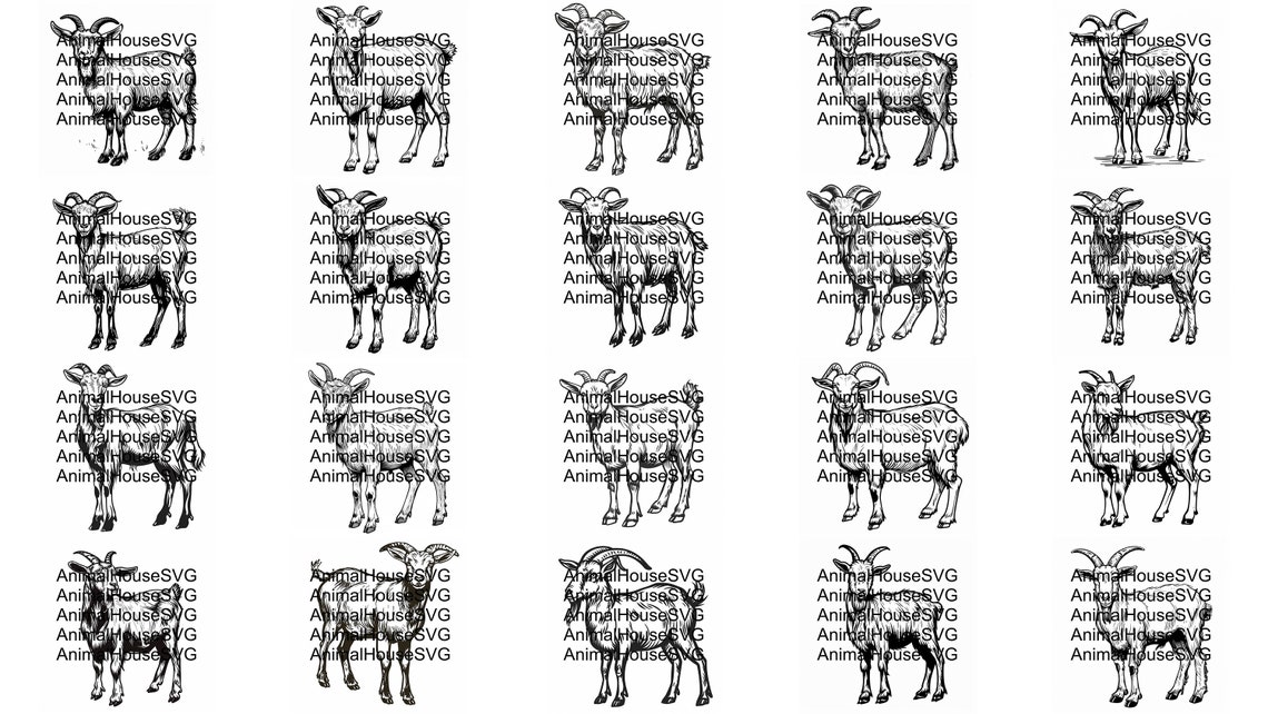 Goat SVG Pack 100+ Unique Designs. SVG, JPG, Cricut Svg, Cnc, Lasercut ...