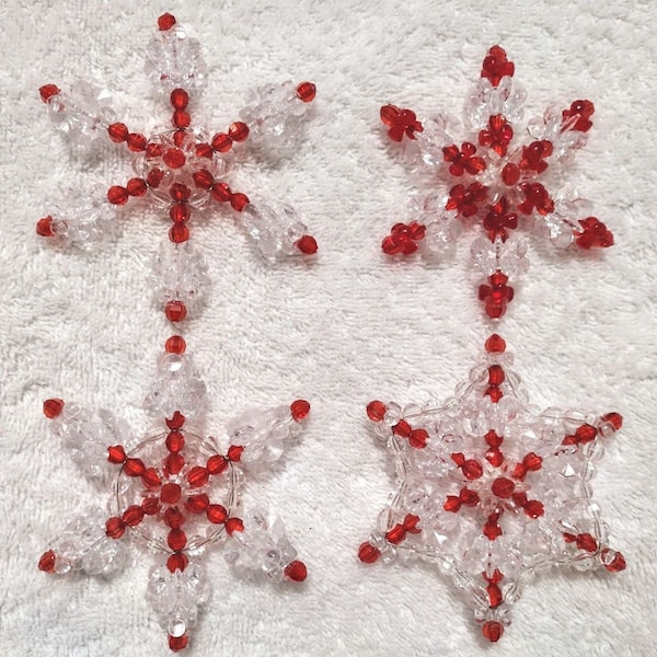 Beaded Snowflake - Etsy