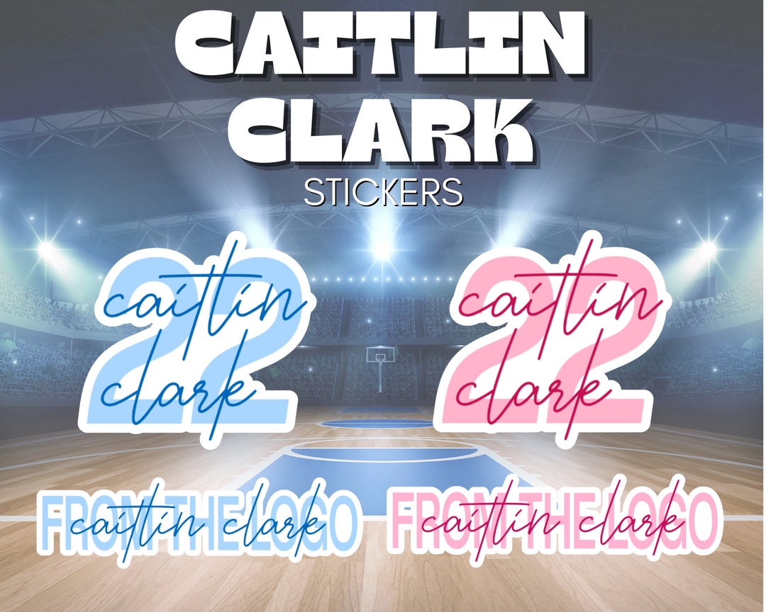 Caitlin Clark TWO Sticker Pack, Laptop Stickers, Sports Stickers, Women ...