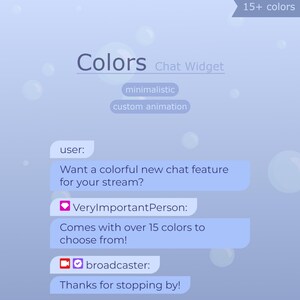 Chat Widget: Colors - Minimal and Colorful Custom Design | Customizable ...