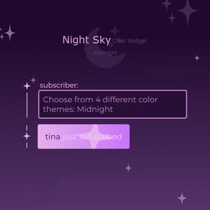 Chat Widget: Night Sky - Elegant and Minimal Custom Design ...