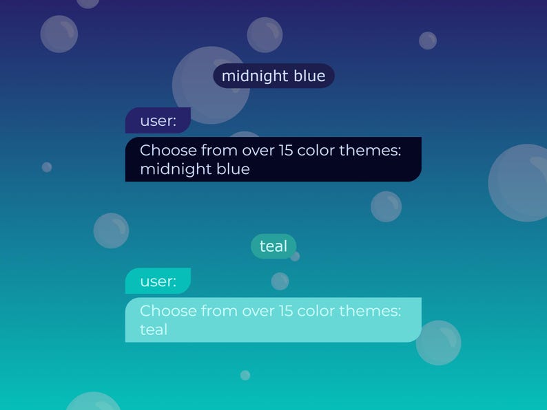 Chat Widget: Colors - Minimal and Colorful Custom Design | Customizable ...