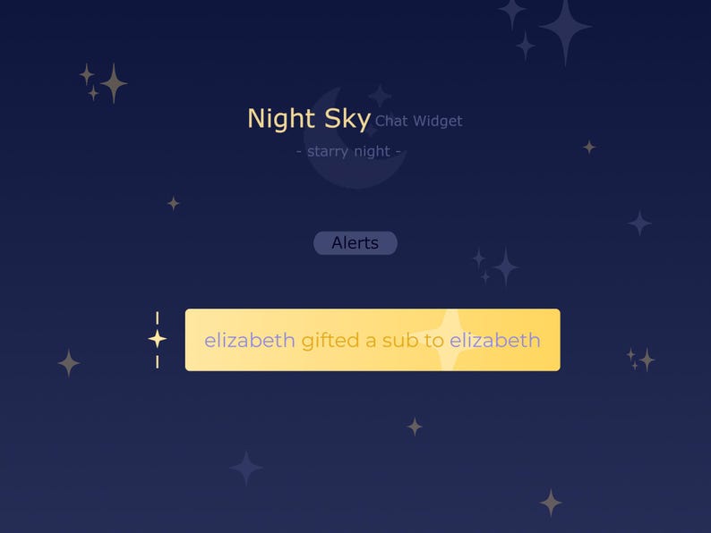 Chat Widget: Night Sky - Elegant and Minimal Custom Design ...