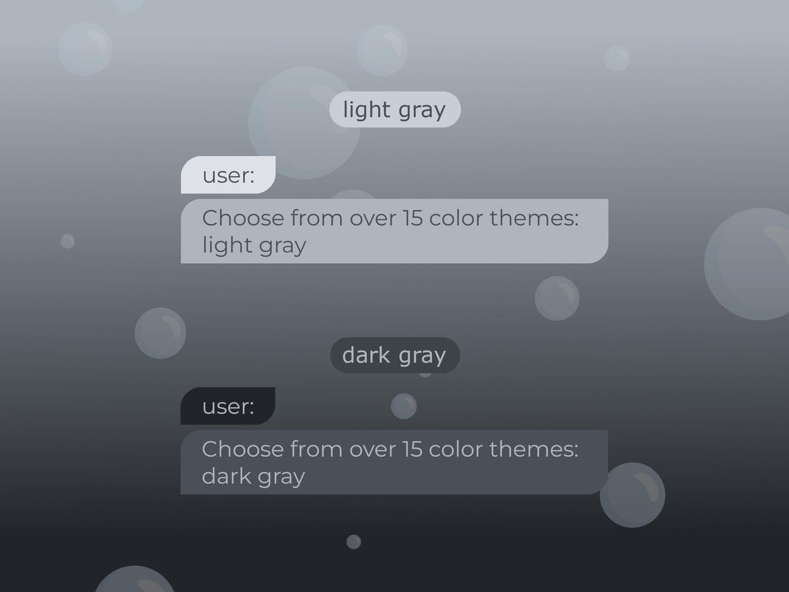 Chat Widget: Colors - Minimal and Colorful Custom Design | Customizable ...