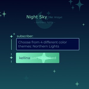 Chat Widget: Night Sky - Elegant and Minimal Custom Design ...