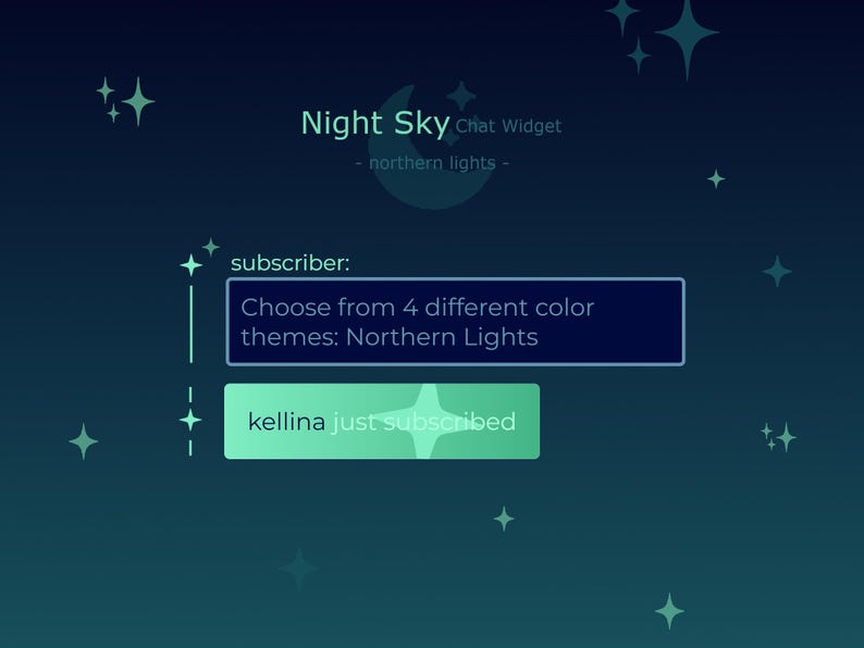 Chat Widget: Night Sky - Elegant and Minimal Custom Design ...