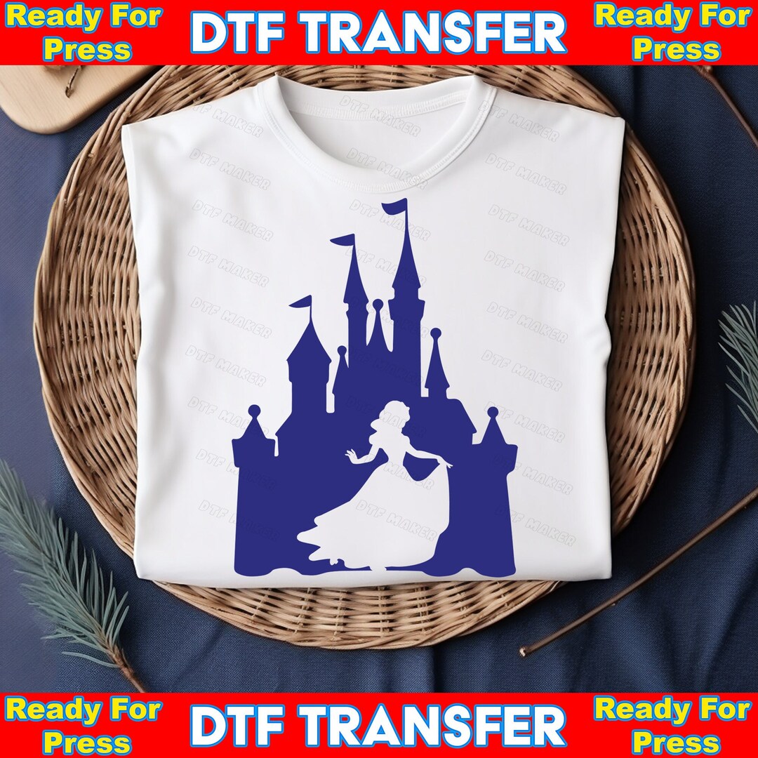 Disney Castle and Snow White DTF Transfer Ready for Press,disney ...
