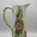Hand-painted, Artist Signed, Porcelain Pitcher With Floral Design - Etsy