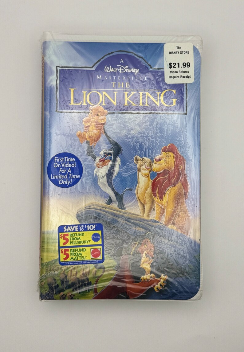 Disney the Lion King Masterpiece Collection VHS (factory Sealed ...