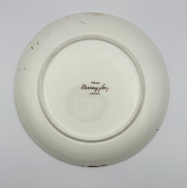 Vintage Nasco "morning Glory" Japan Hand-painted Porcelain Plate ...