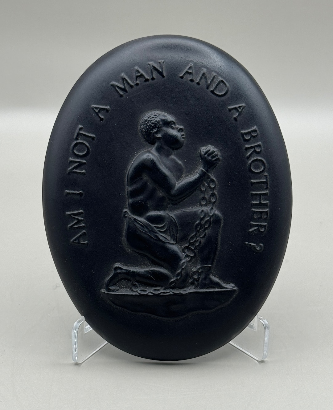 Wedgwood Collectors Society Basalt Medallion am I Not A Man and A ...
