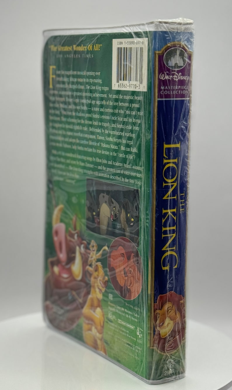 Rare Disney Lion King Masterpiece Collection VHS (factory Sealed) - Etsy
