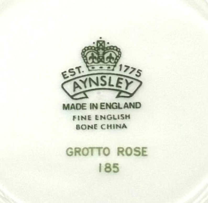 Aynsley "grotto Rose" Fine English Bone China Teacup and Saucer Set - Etsy