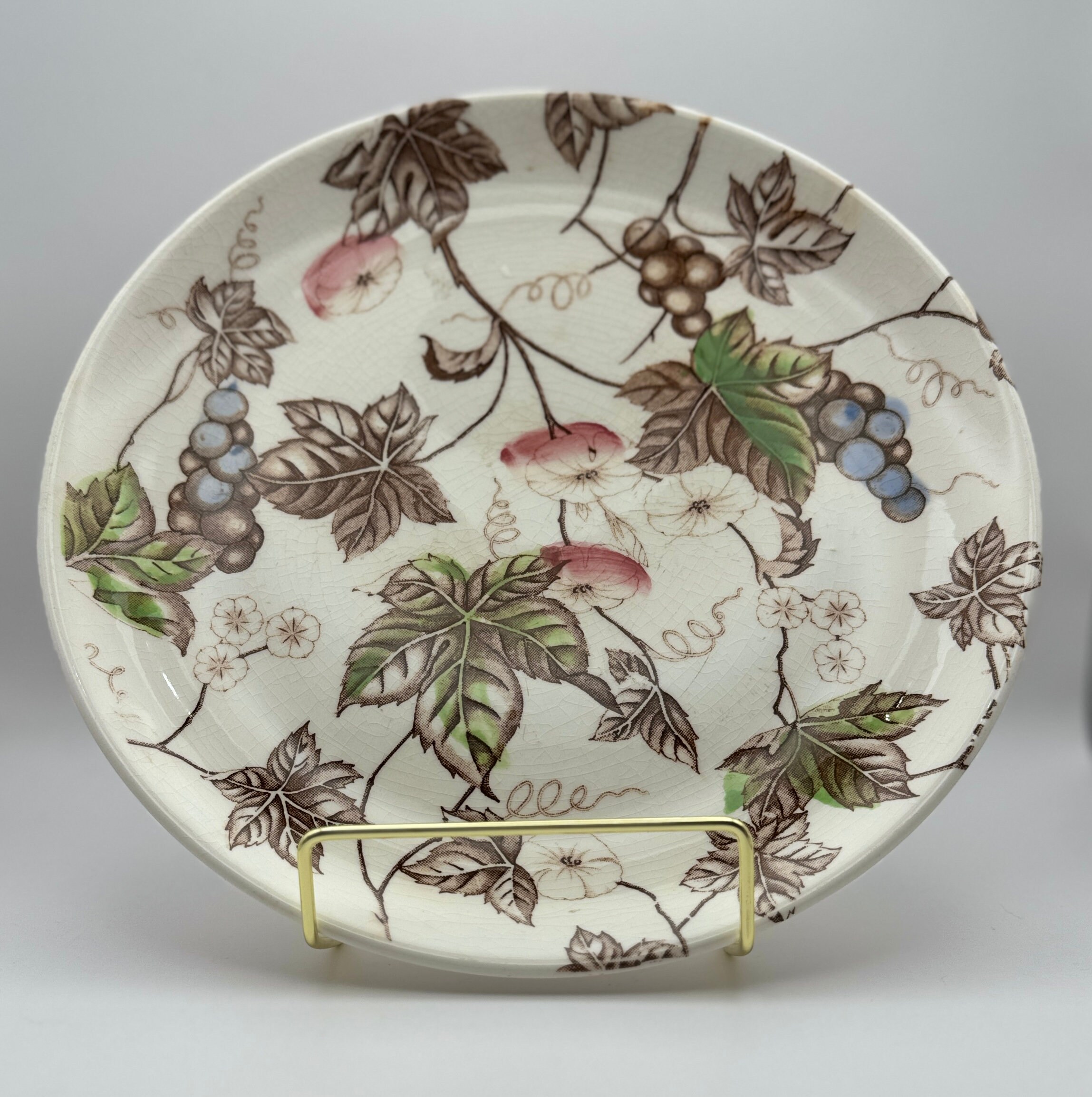 Vintage Nasco morning Glory Japan Hand-painted Porcelain Plate Floral ...