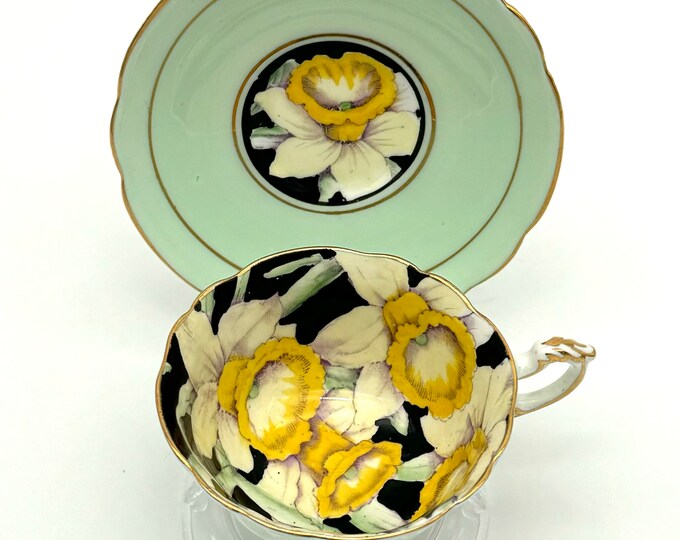 Rare Daffodil Double Warrant Paragon Teacup and Saucer Set - Etsy