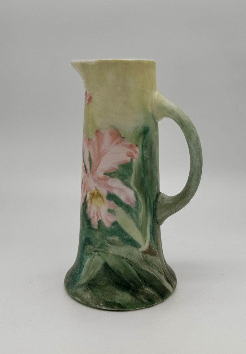 Rare J.P.L Limoges France Hand-painted Pitcher With Floral Design - - Etsy
