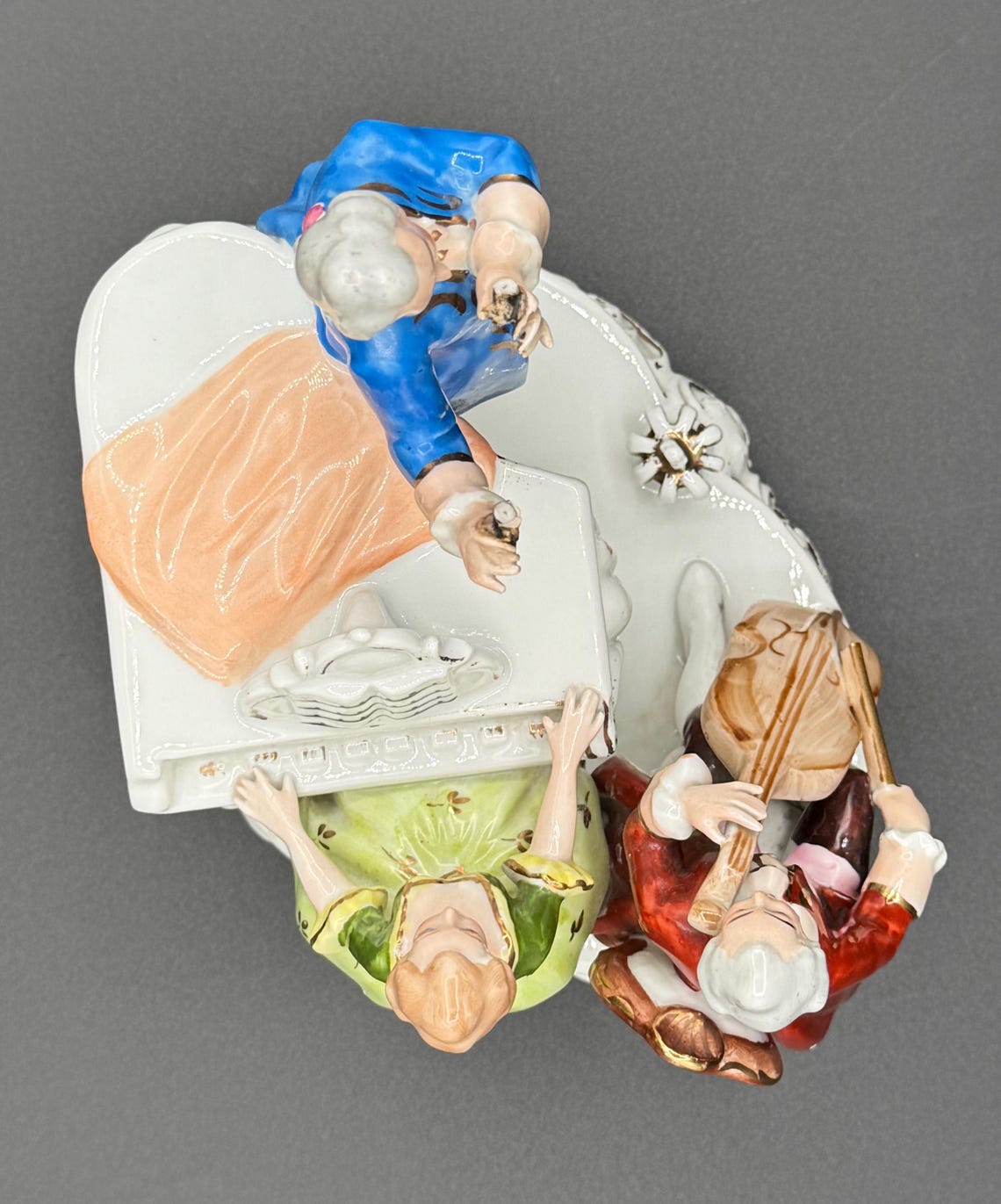 Dresden Porcelain Figurine Trio – Classical Musicians With Piano ...