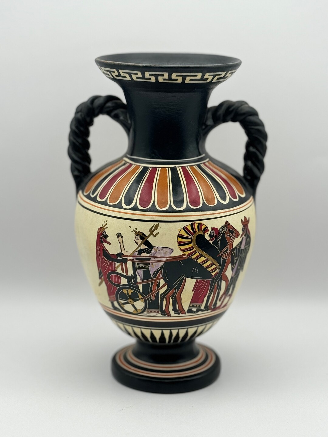 Handmade & Hand-painted Greek Vase Louvre Museum - Etsy